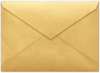 Gold Metallic 3 5 8 X 5 1 8 Envelopes Pointed Flap 3 5 8 X 5 1 8 