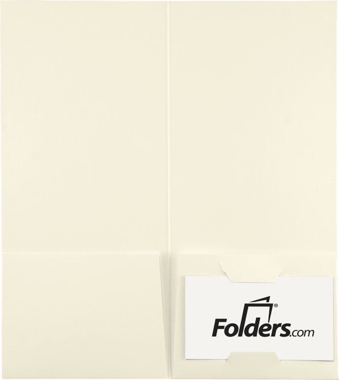 Natural Linen Pocket Folders | 4 x 9 | Envelopes.com | Folders.com