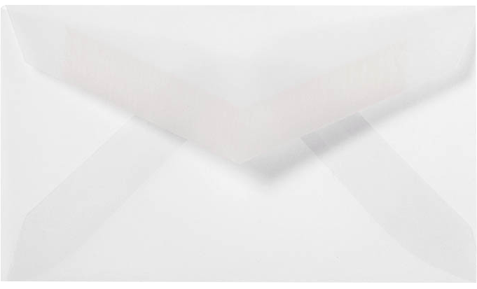 Clear Translucent #3 Envelopes | Regular | (2 1/8 x 3 5/8)